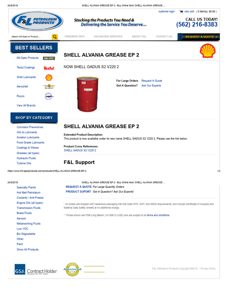 SHELL ALVANIA GREASE EP 2 - Buy Online Now! SHELL ALVANIA GREASE ...