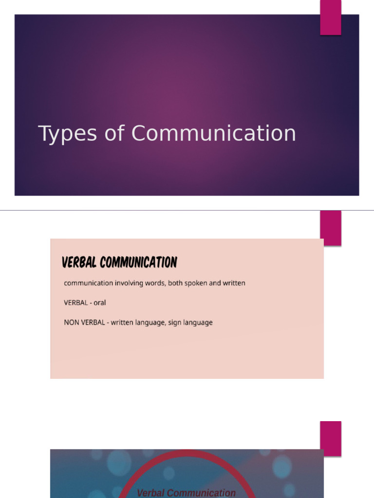 Types of Communication | PDF