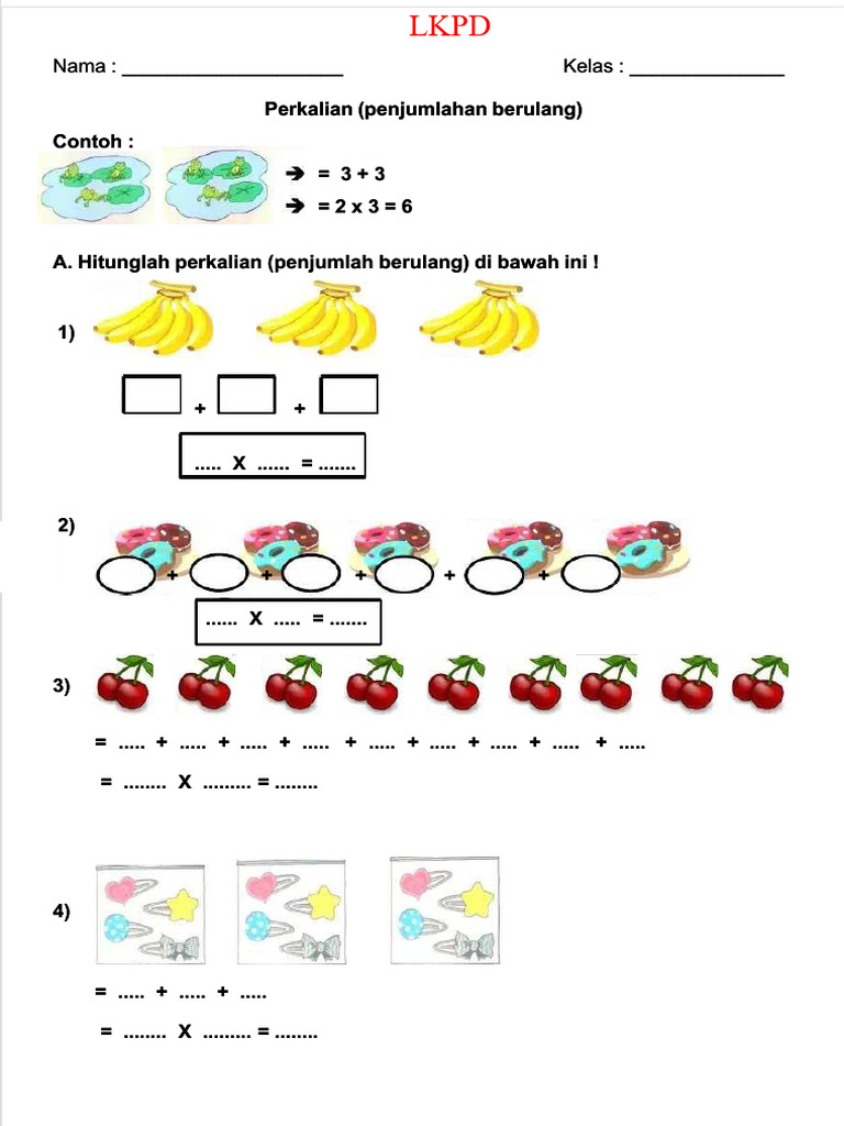 PDF Perkalian Penjumlahan Berulang Grade 2 - Compress | PDF