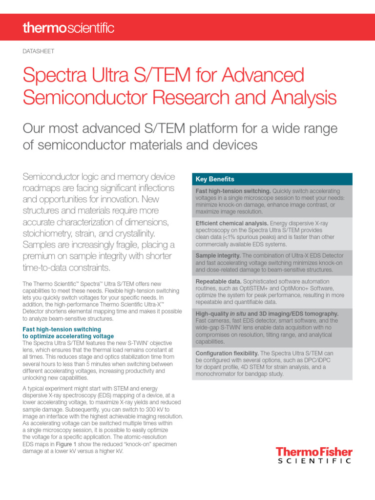 Spectra Ultra S:TEM For Advanced Semiconductor Research and Analysis ...