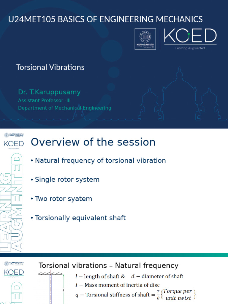 Torsional Vibration | PDF