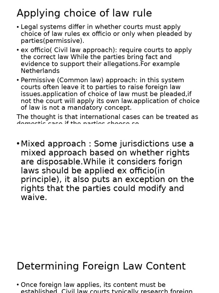 Understanding Choice of Law Rules | PDF | Common Law | Choice Of Law