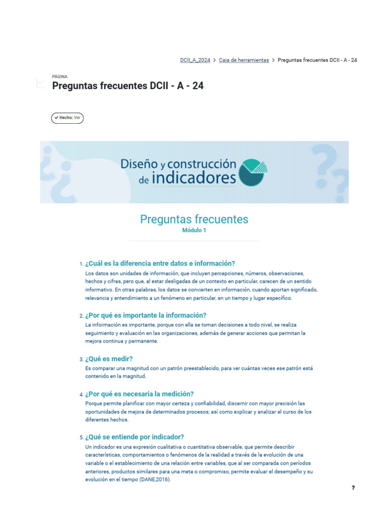 DCII - A - 2024 - Preguntas Frecuentes DCII - A - 24 | PDF | Datos ...