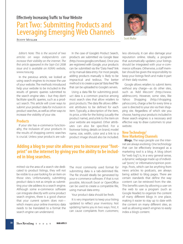 Boosting Product Visibility Online | PDF | Blog | Computing