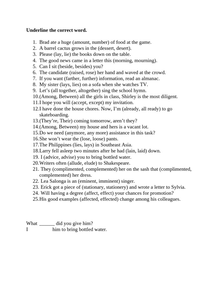 Commonly-confused-words | PDF