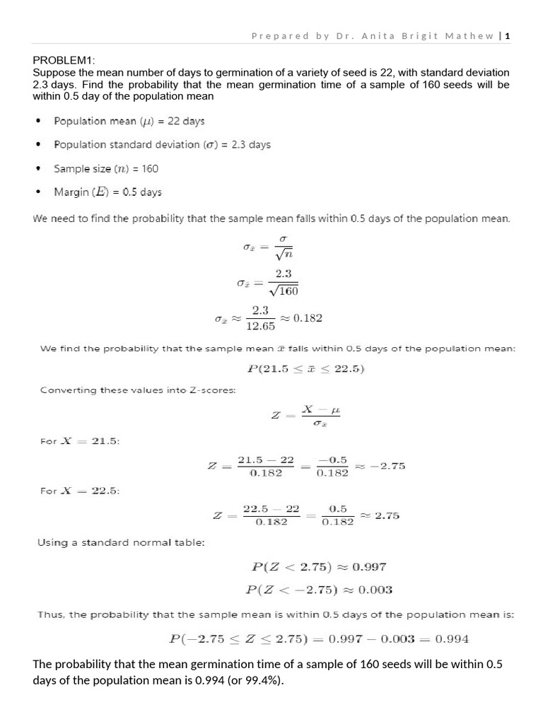 BA - M2 Sampling Distribution | PDF