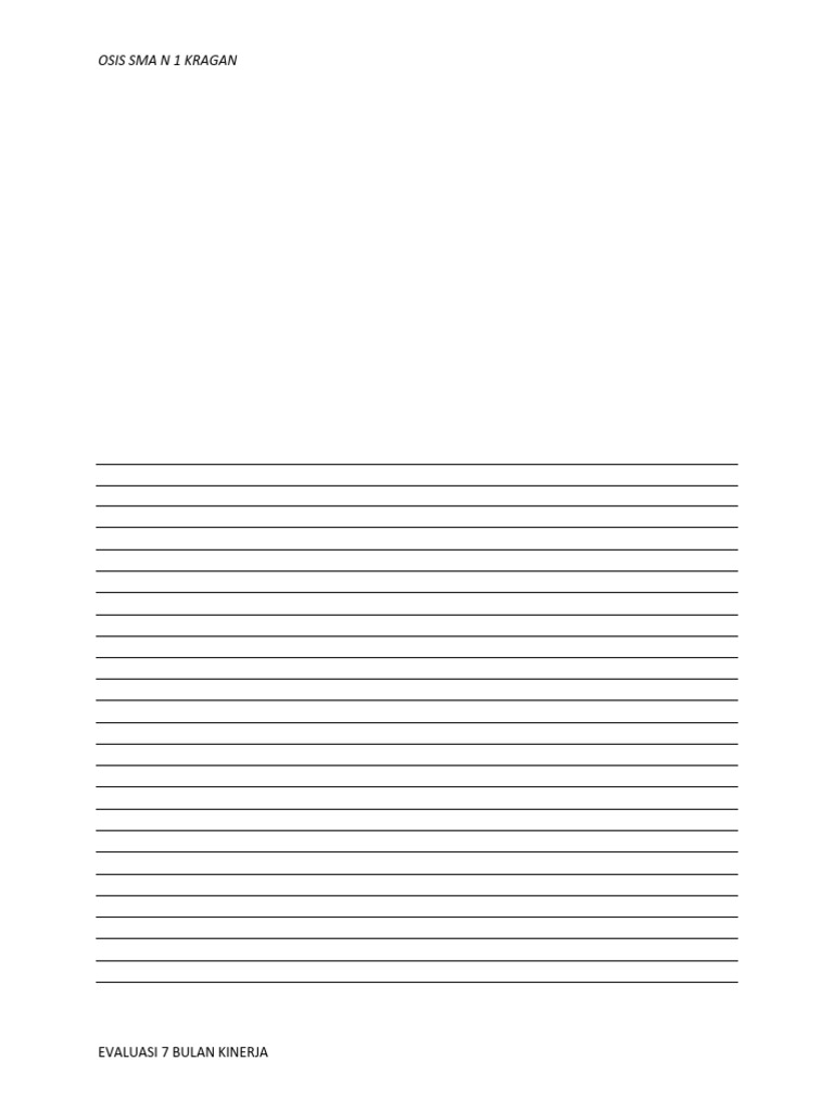 Notulen Evaluasi Osis Sma n 1 Kragan | PDF