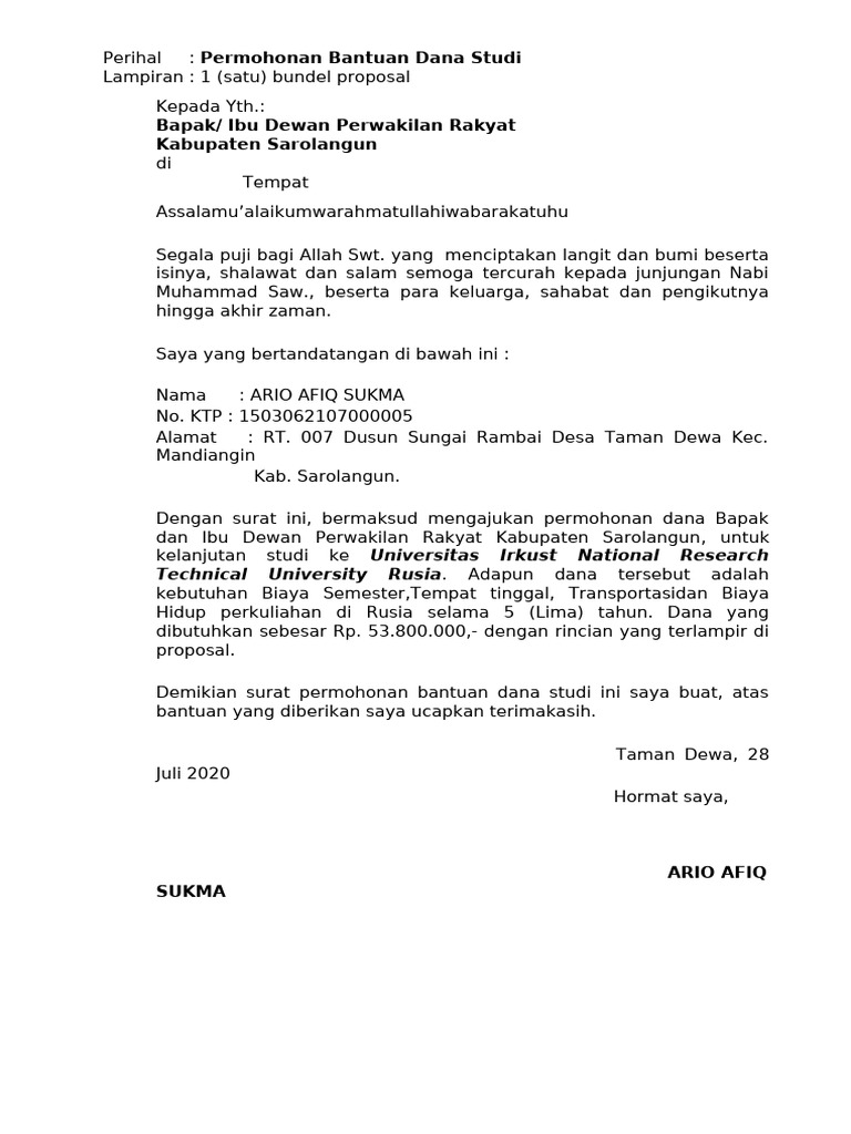 contoh proposal pendidikan | PDF