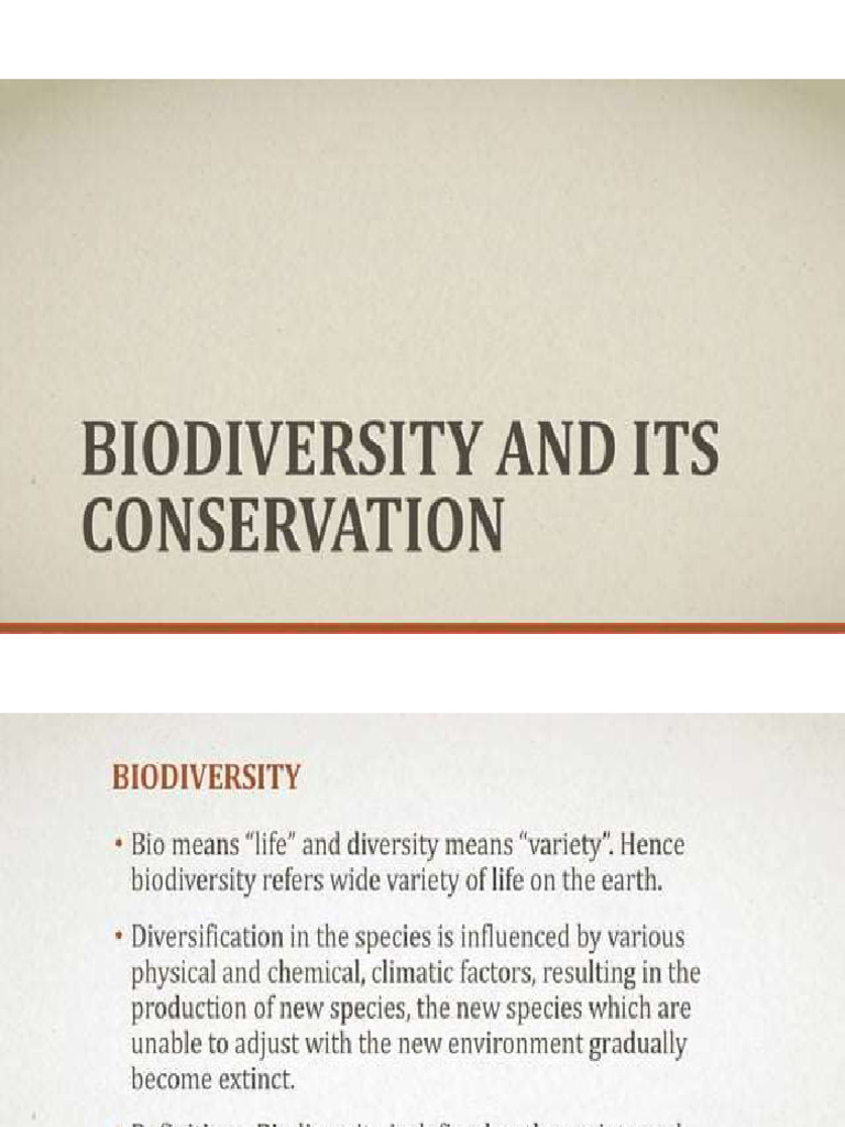 Biodiversity | PDF