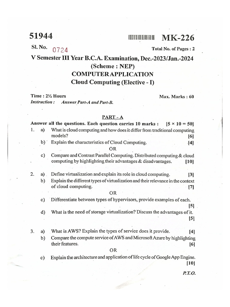 Cloud Computing 2024 | PDF