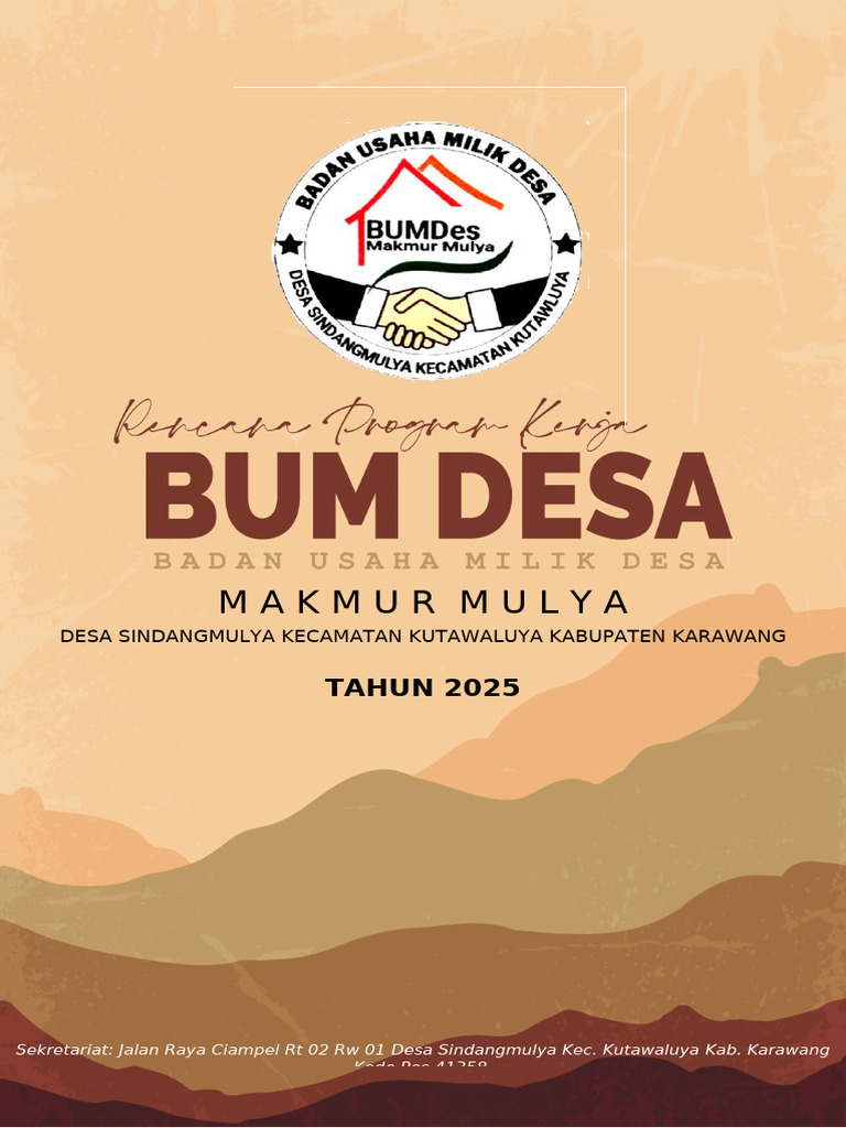 Program Kerja BUM Desa 2025 | PDF