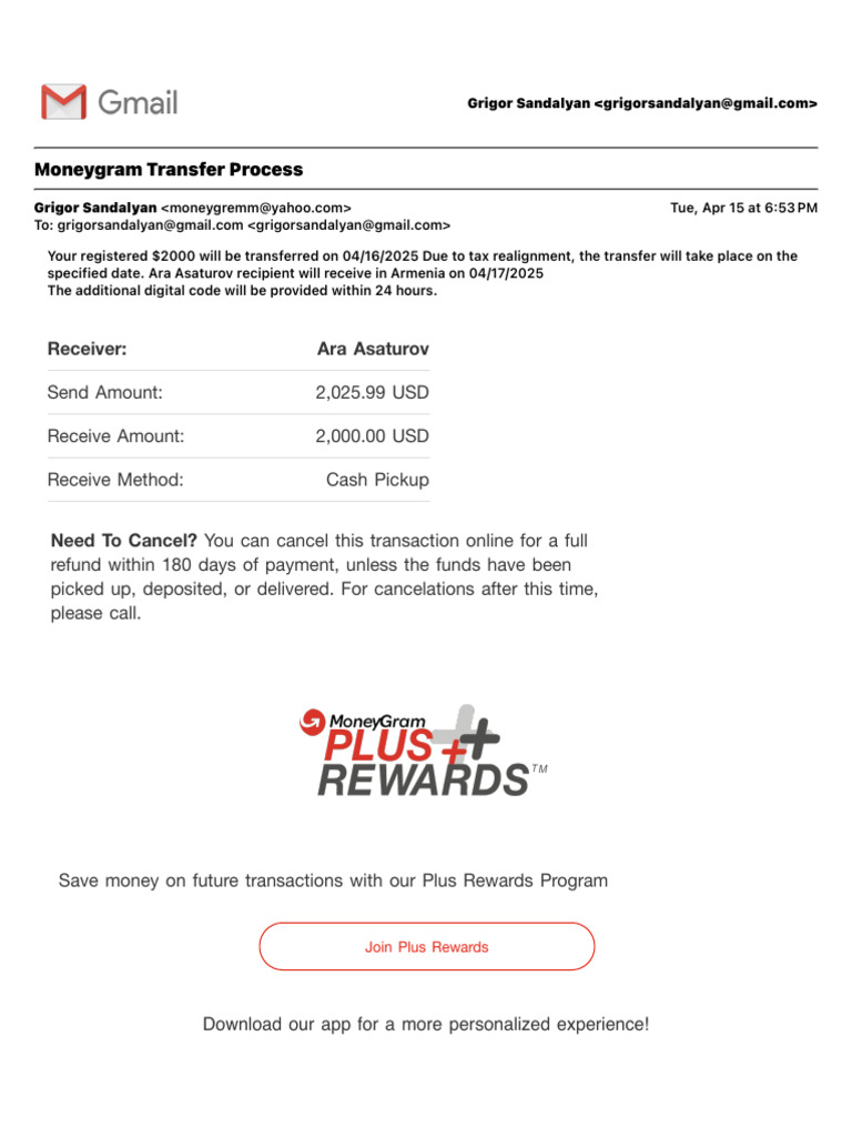 Moneygram Transfer Process | PDF