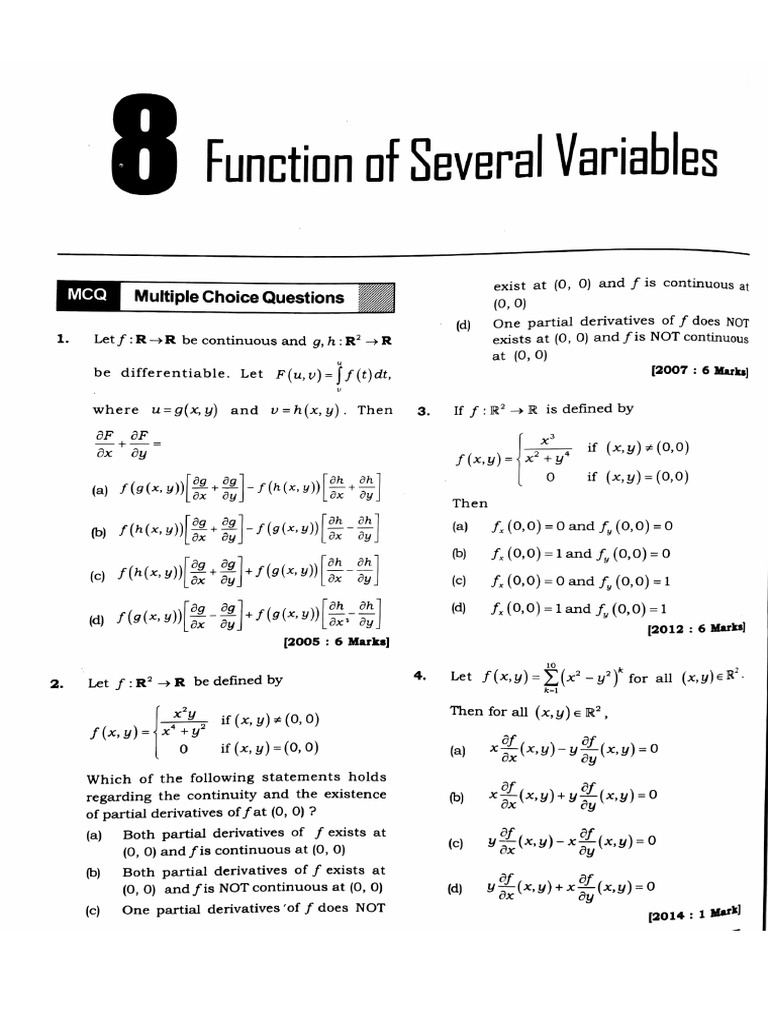 function of several variables | PDF