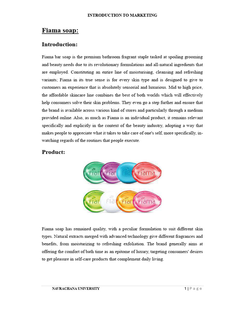 Fiama and Pears Soap Marketing Strategies | PDF | Brand | Pricing