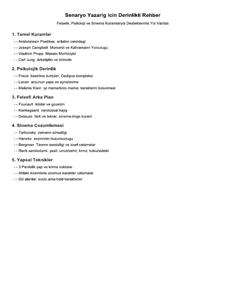 Senaryo Yazarlıgı Icin Derinlikli Rehber | PDF