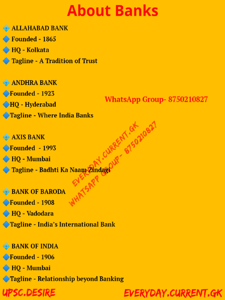 About Banks | PDF