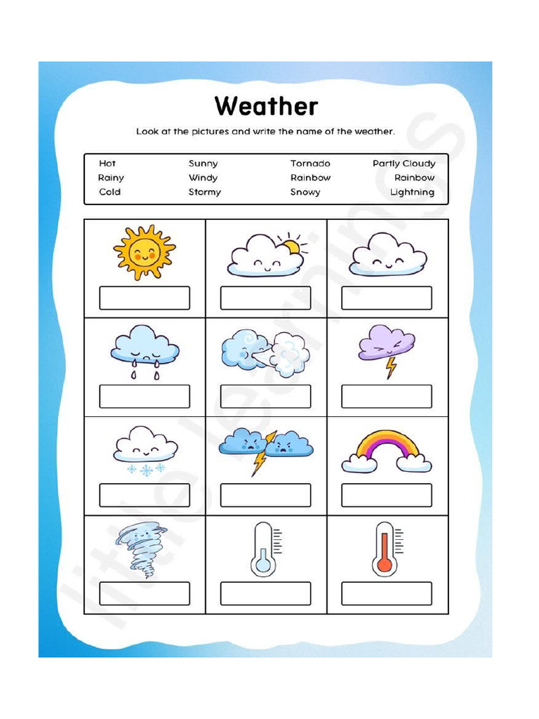 Weather Preposition | PDF