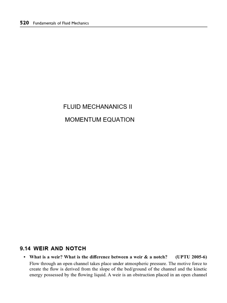 MOMENTUM EQUATIONS | PDF | Applied And Interdisciplinary Physics | Continuum Mechanics