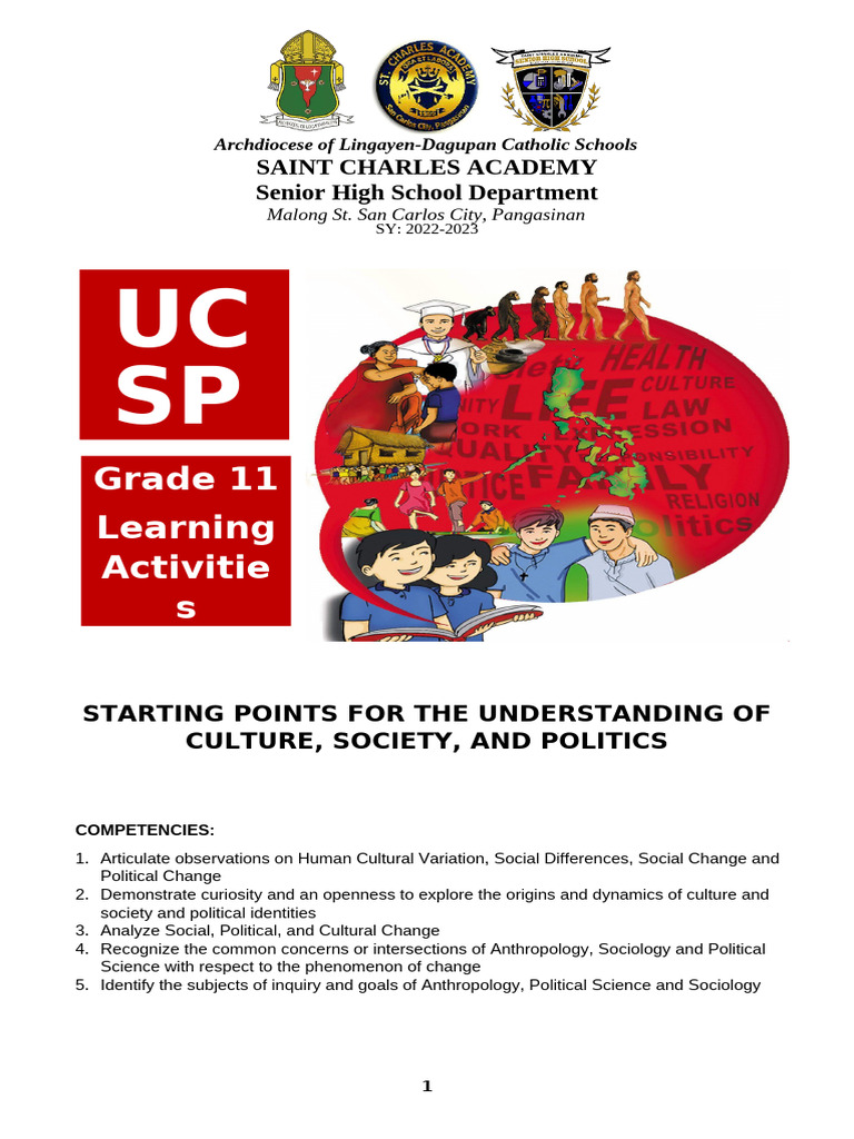 Ucsp Las 1 SC | PDF | Gender Studies | Gender