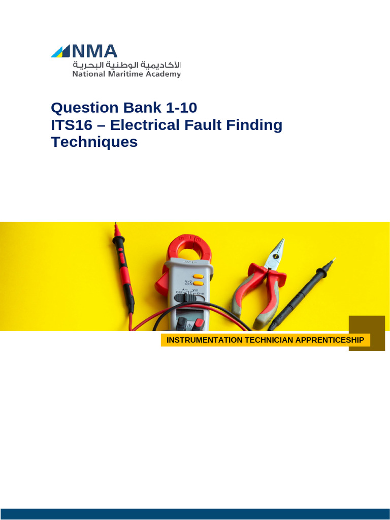 ITS16-01 RevA Question Bank Electrical Fault | PDF