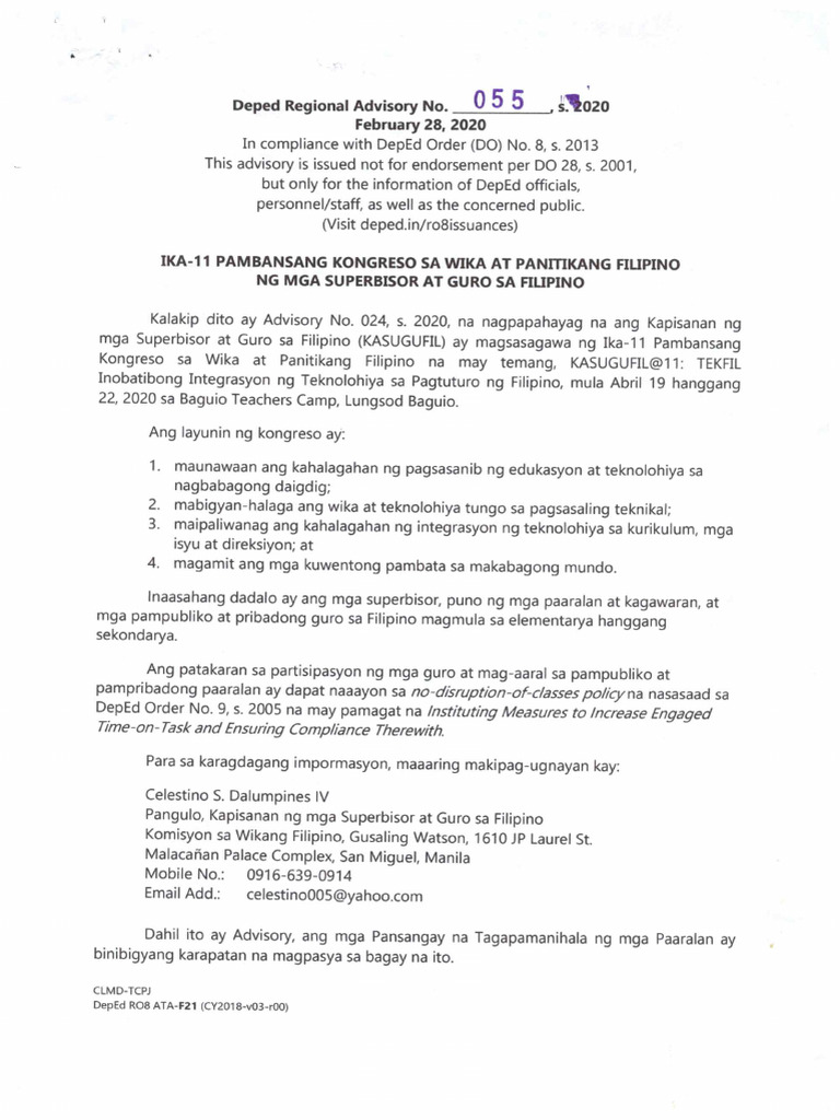 RA s2020 055 | PDF