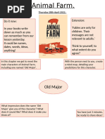 Chapter 1 - Old Major's Speech | PDF | Rhetoric