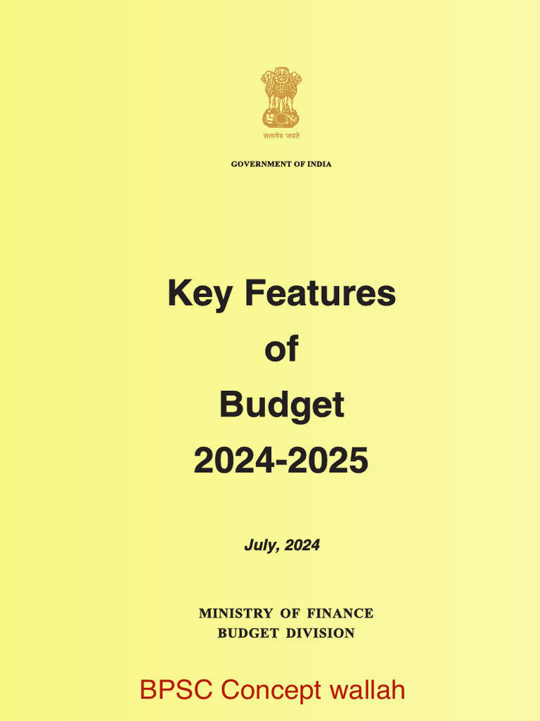 Full Budget Highlights 2024-25 | PDF | Taxes | Employment