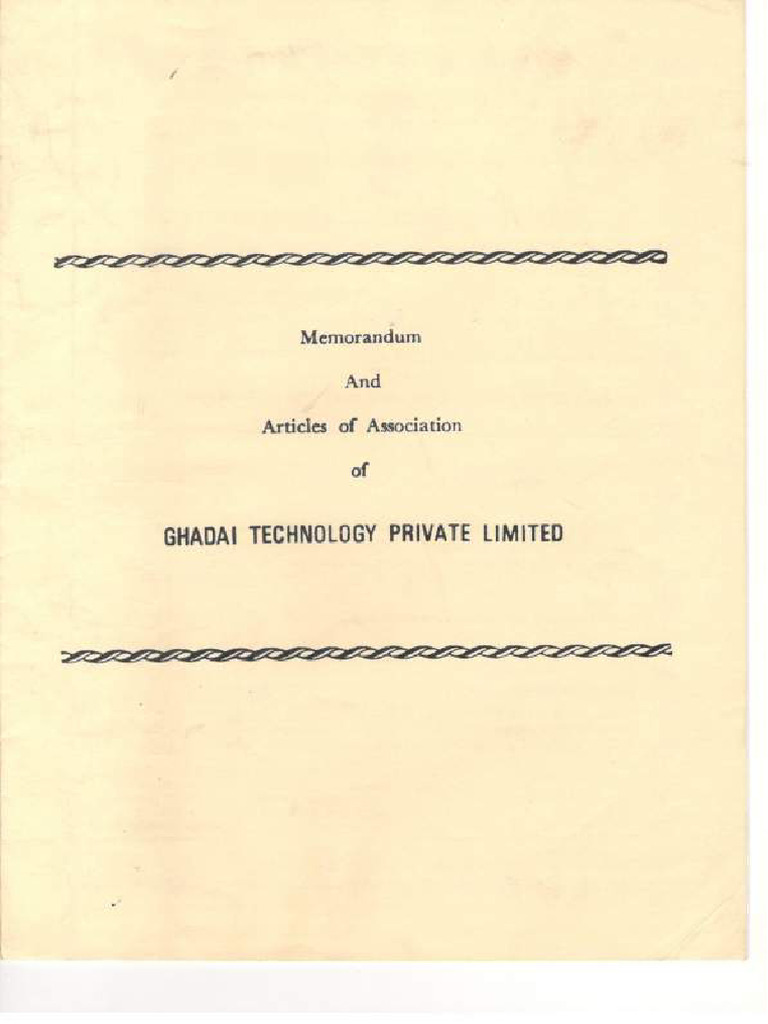 GTPL MOA&AOA - Compressed | PDF
