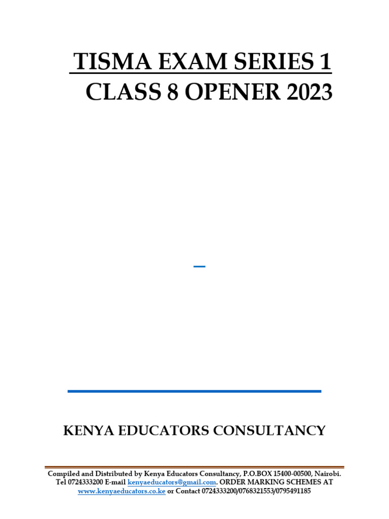 Class 8 Term 1 Opener Entry Exam 2023 | PDF | Euclidean Geometry ...