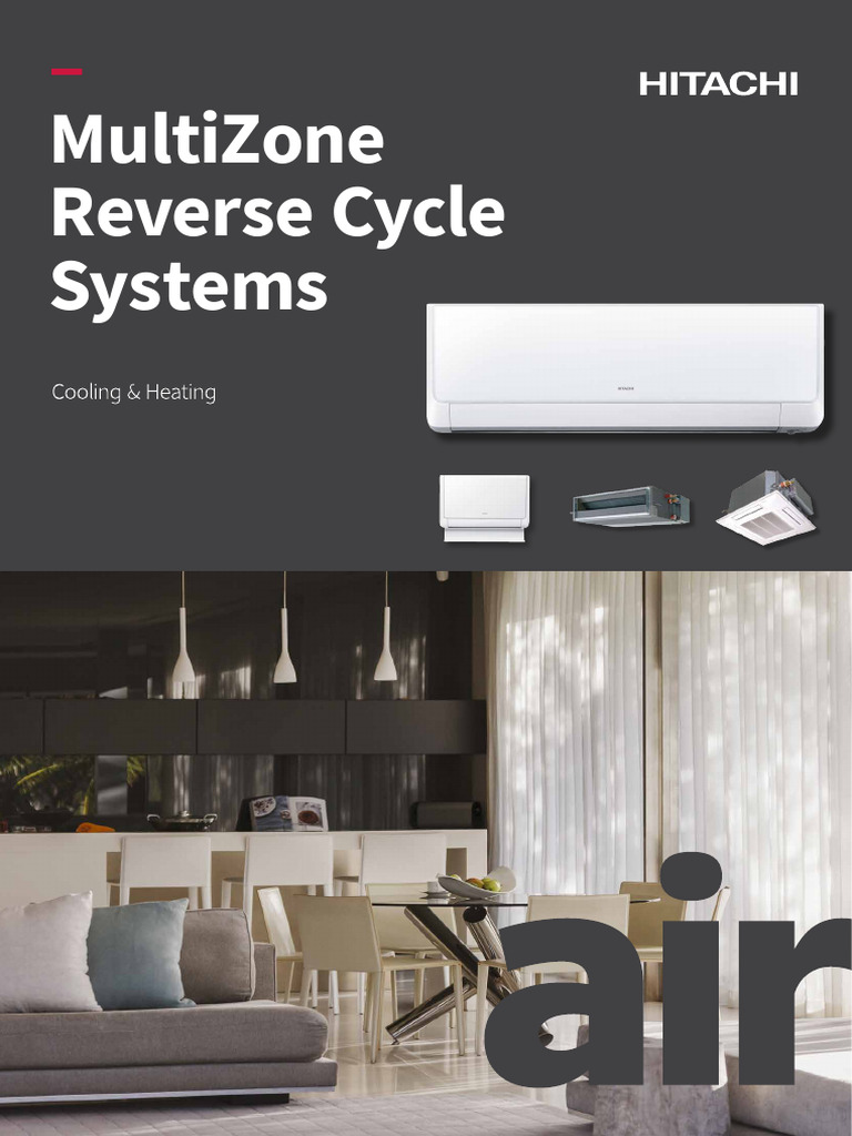 Hitachi Multizone Splits PR 1221 | PDF | Air Conditioning | Mechanical ...