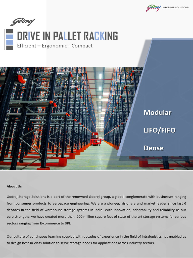 Drive in Pallet Racking | PDF | Pallet | Warehouse