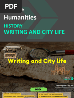 Writing and City Life Class11 Notes | PDF