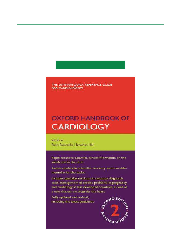 Oxford Handbook of Cardiology (Oxford Medical Handbooks) Exclusive Download | PDF | Heart ...