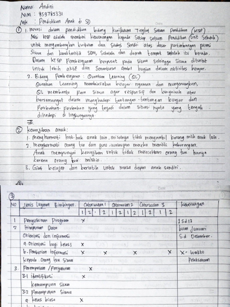 tugas 3 Pendidikan Anak di SD | PDF