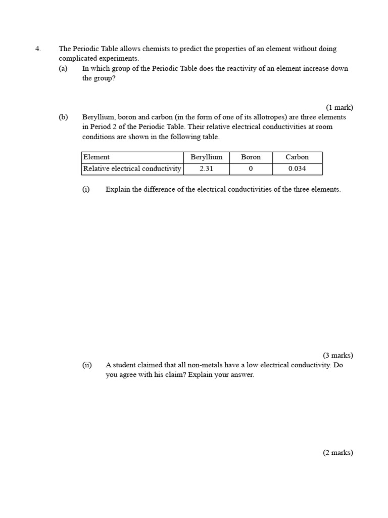 Patterns in the Periodic Table | PDF