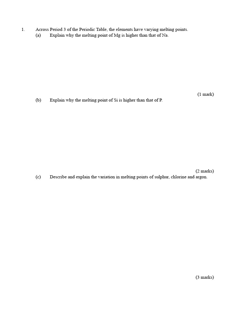 Unit 12 Exercise DSE Chem | PDF