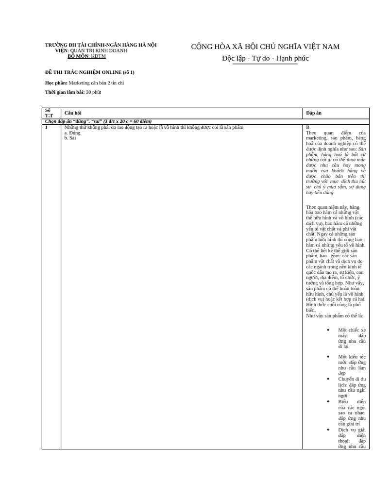 Bai Tap Nhom 1 de tl1 | PDF