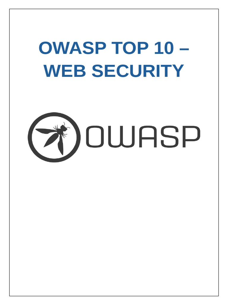 Introduction to OWASP and Web Application Security | PDF | Transport Layer Security | Key ...