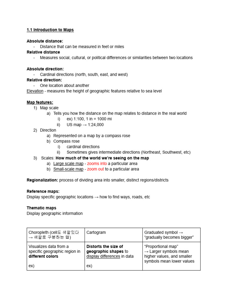 APHUG Exam Test Review (Unit 1 - 7) | PDF | Map | Geographic ...