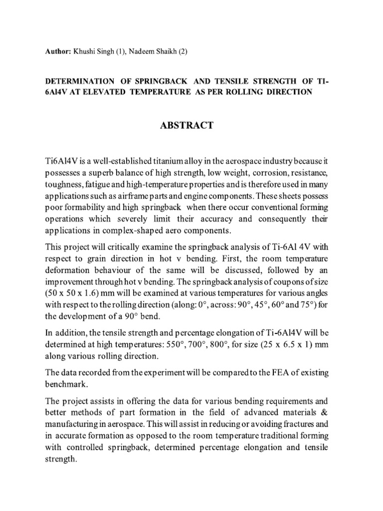 Update Abstract - Khushi Singh | PDF