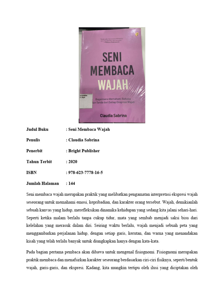Seni Membaca Wajah | PDF