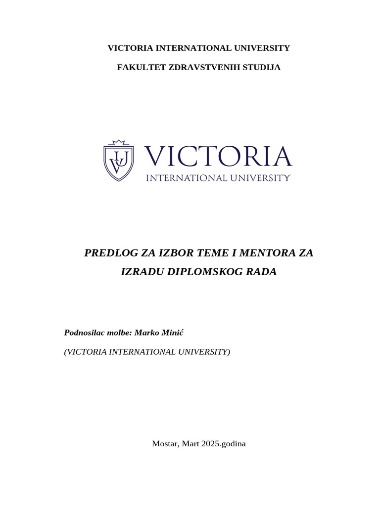 Idejin Projekat MM | PDF