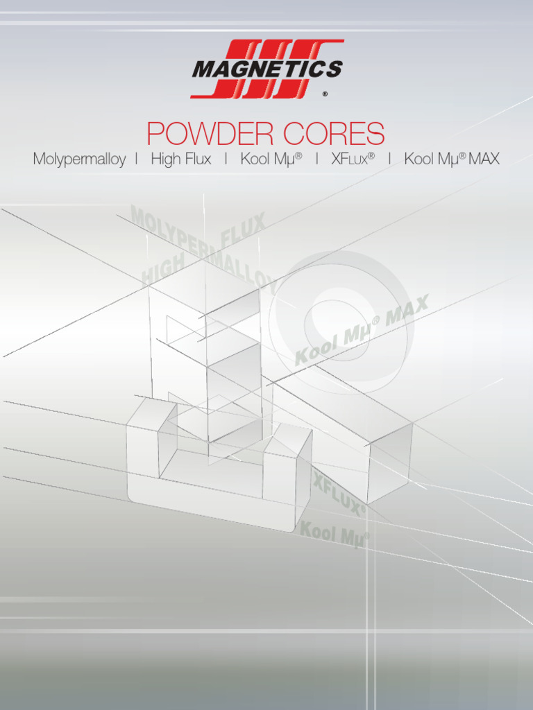 High Flux Magnetics Powder Cores | PDF | Inductor | Electric Power