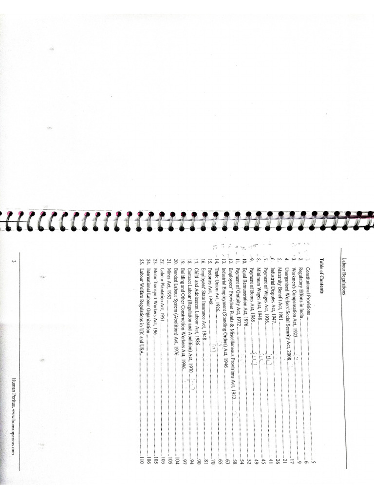Labour Regulations | PDF