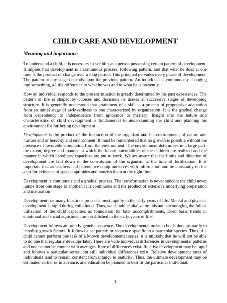 Lecture Notes Child Development | PDF | Intelligence | Thought