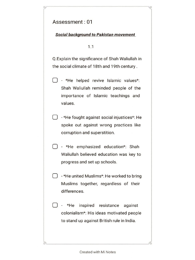 History Assessment 01 | PDF