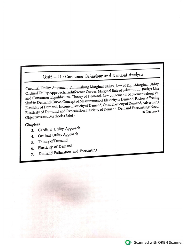 Cardinal Utility Approach | PDF