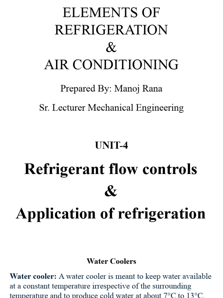 Elements of Refrigeration 4..6 | PDF | Water | Refrigeration