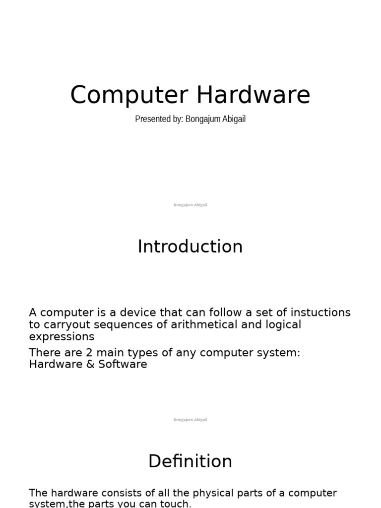Understanding Computer Hardware Basics | PDF