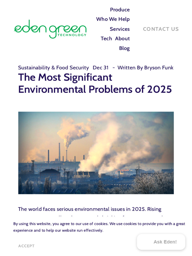 Key Environmental Issues for 2025 | PDF | Climate Change | Pollution